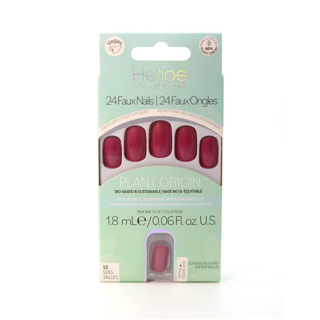 Plant Based Red Square Nail – Helios
